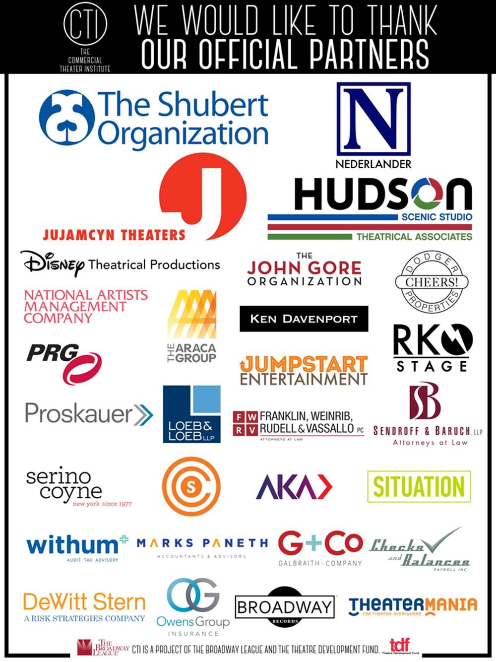 2017 Sponsorship Poster – updated draft | Commercial Theater Institute